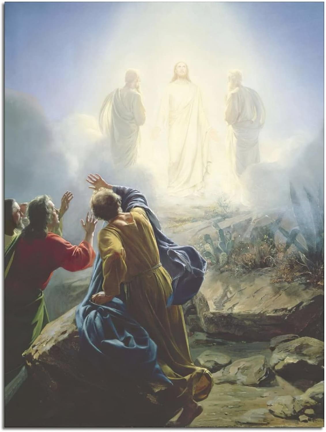 AEFER The Resurrected Christ Jesus Canvas Wall Art Print Poster Picture ...