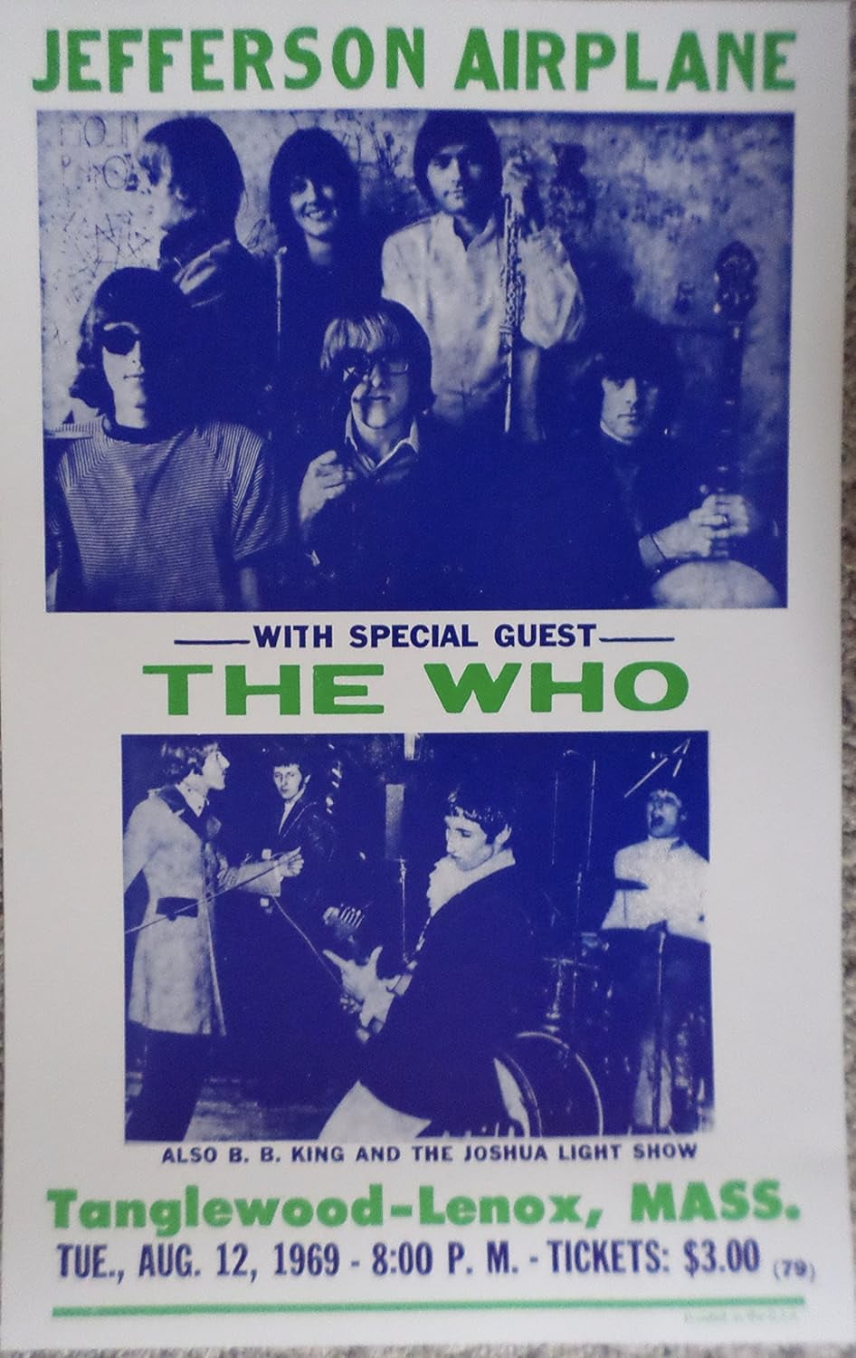 AEFER The Who Concert Poster with Speacial Guest Unframe: 24x20inch ...