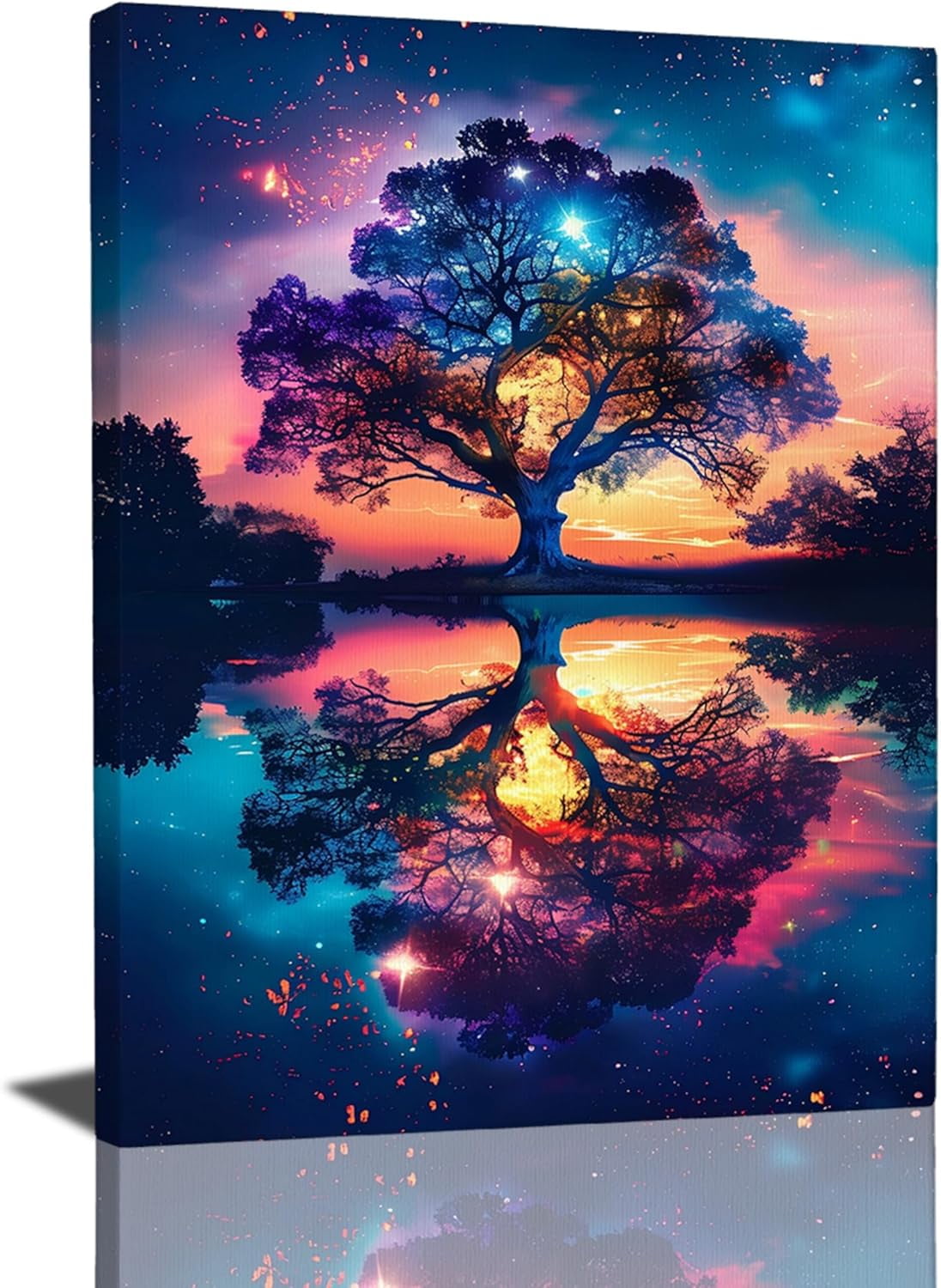 AEFER Tree of Life Wall Art - Tree Landscape Poster Nature Scenery ...