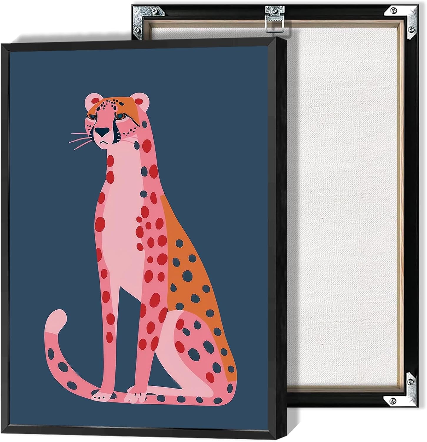AEFER Trendy Wild Animal Canvas Wall Art Vintage Cheetah Posters Modern ...