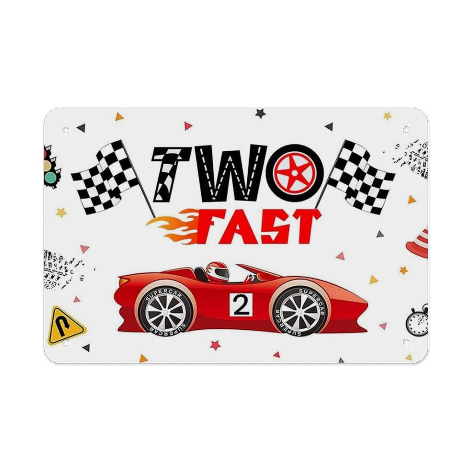 AEFER Two Fast Birthday Decor 2 Fast Birthday Decoration Funny Party ...