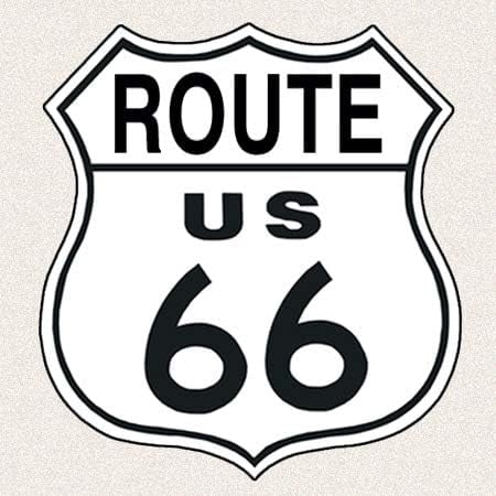 AEFER US Route 66 Tin Sign - Nostalgic Vintage Metal Wall Décor - Made ...