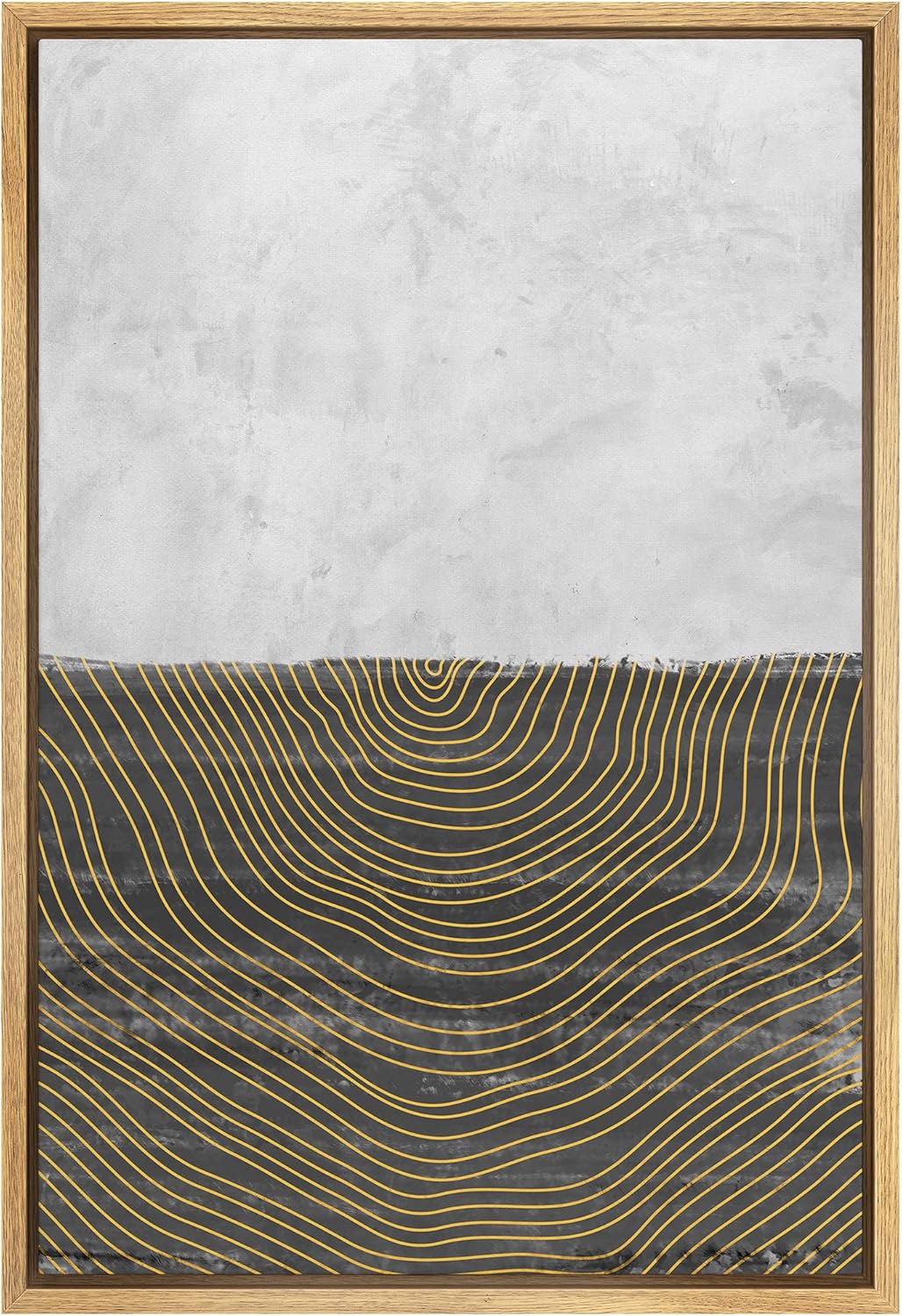 AEFER Unframe Canvas Print Wall Art Distressed Duotone Forest Wood Tree ...