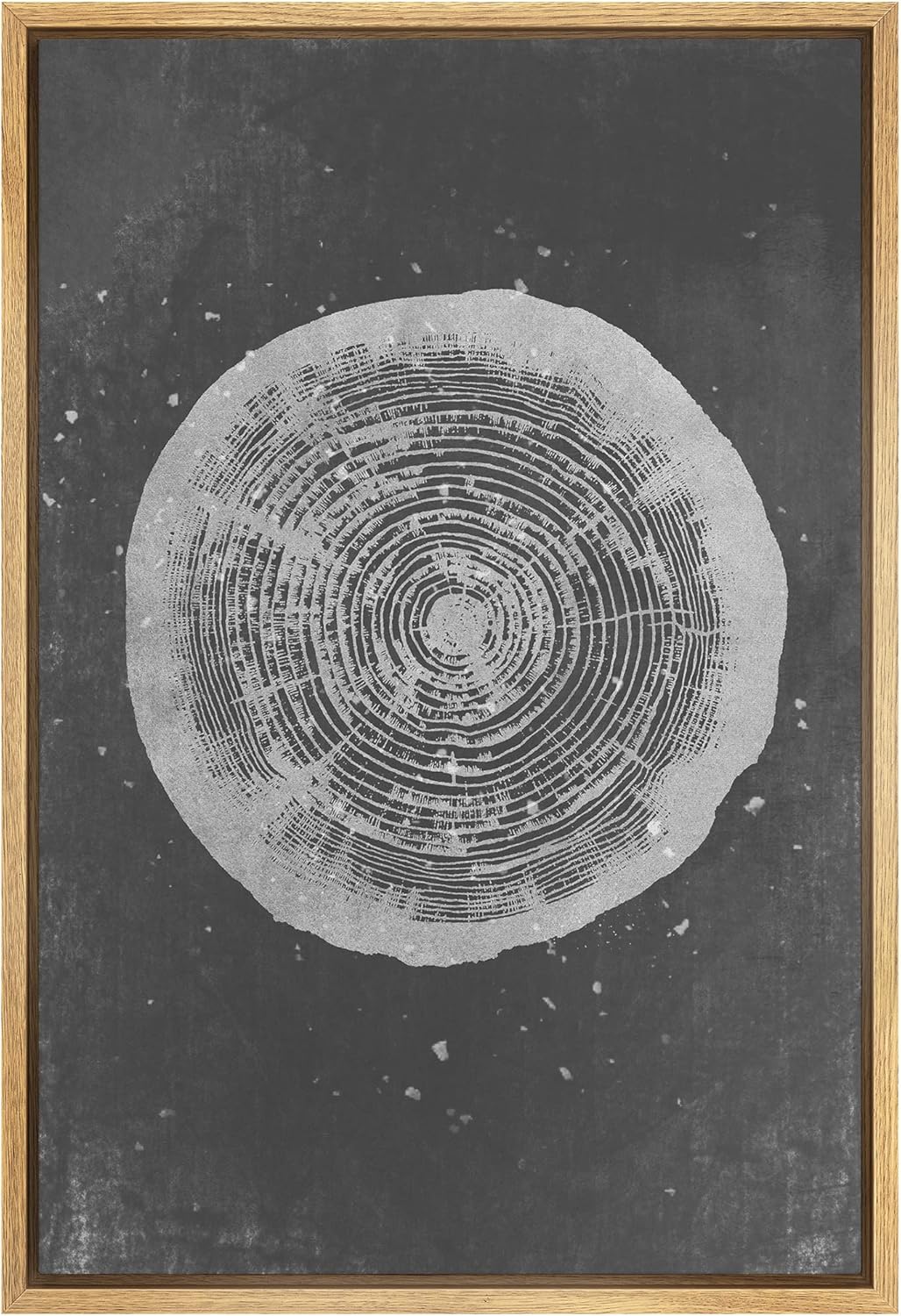 AEFER Unframe Canvas Print Wall Art Gray Black Farmhouse Country Tree ...