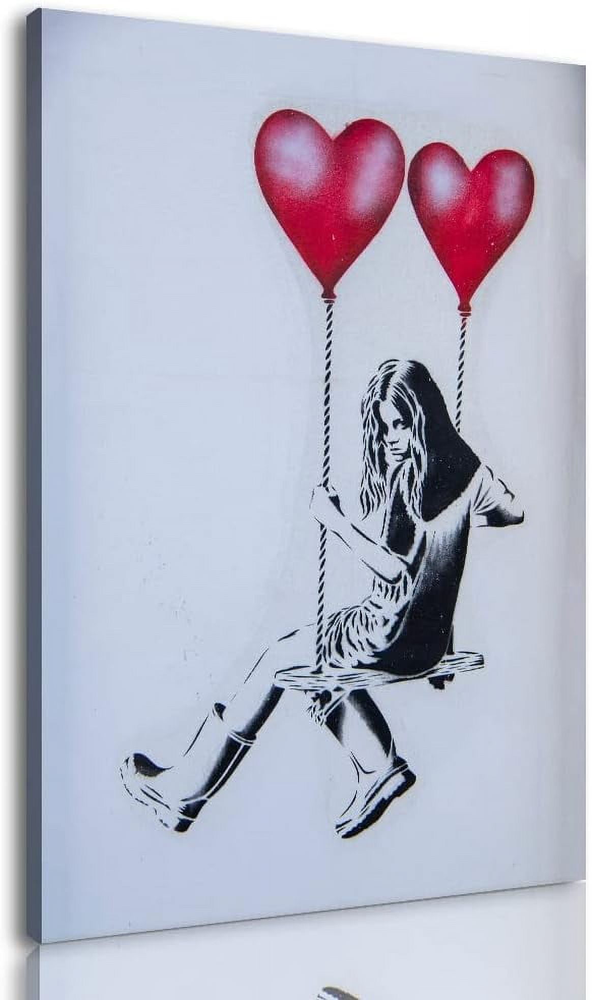 AEFER Unframed Banksy Street Graffiti Wall Art, Art Print, Modern ...