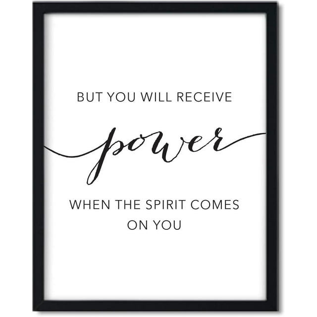 AEFER Unframed Black White Wall Art Decor Poster Print, Bible Verses ...