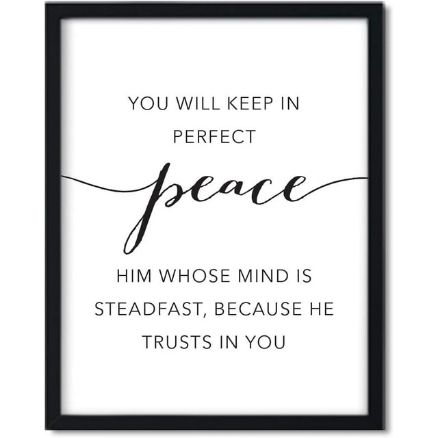 AEFER Unframed Black White Wall Art Decor Poster Print, Bible Verses ...