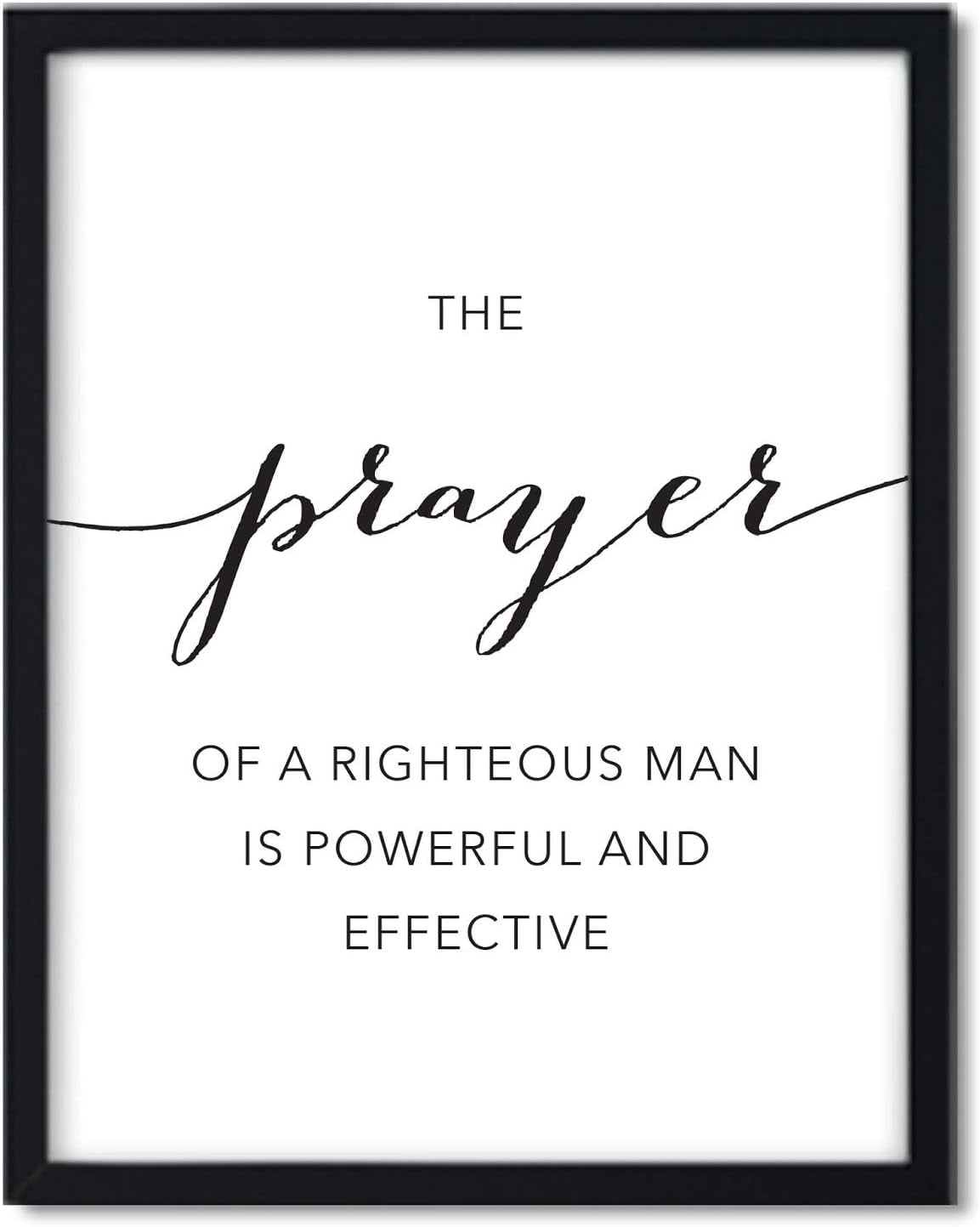 AEFER Unframed Black White Wall Art Decor Poster Print, Bible Verses ...