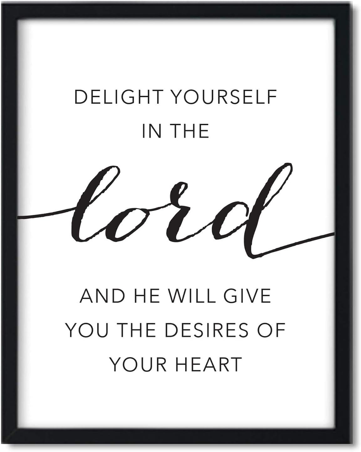 AEFER Unframed Black White Wall Art Decor Poster Print, Bible Verses ...
