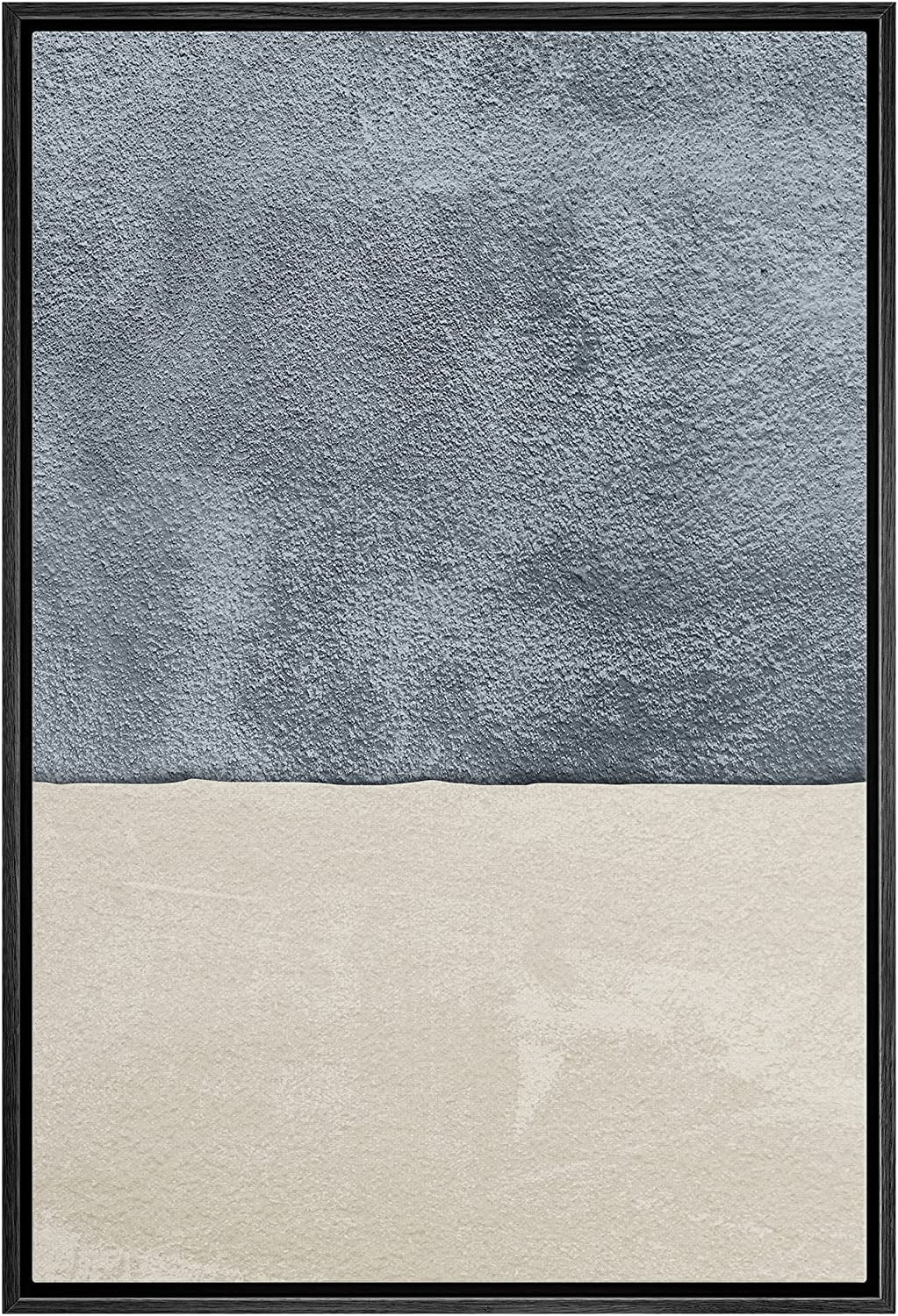 AEFER Unframed Canvas Print Wall Art Mid-Century Watercolor Blue Gray ...