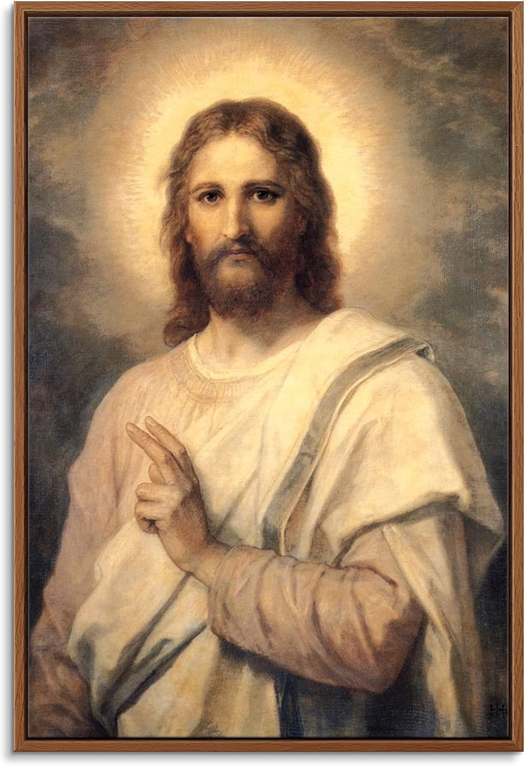 AEFER Unframed Canvas Print Wall Art - Painting of Jesus Christ by ...