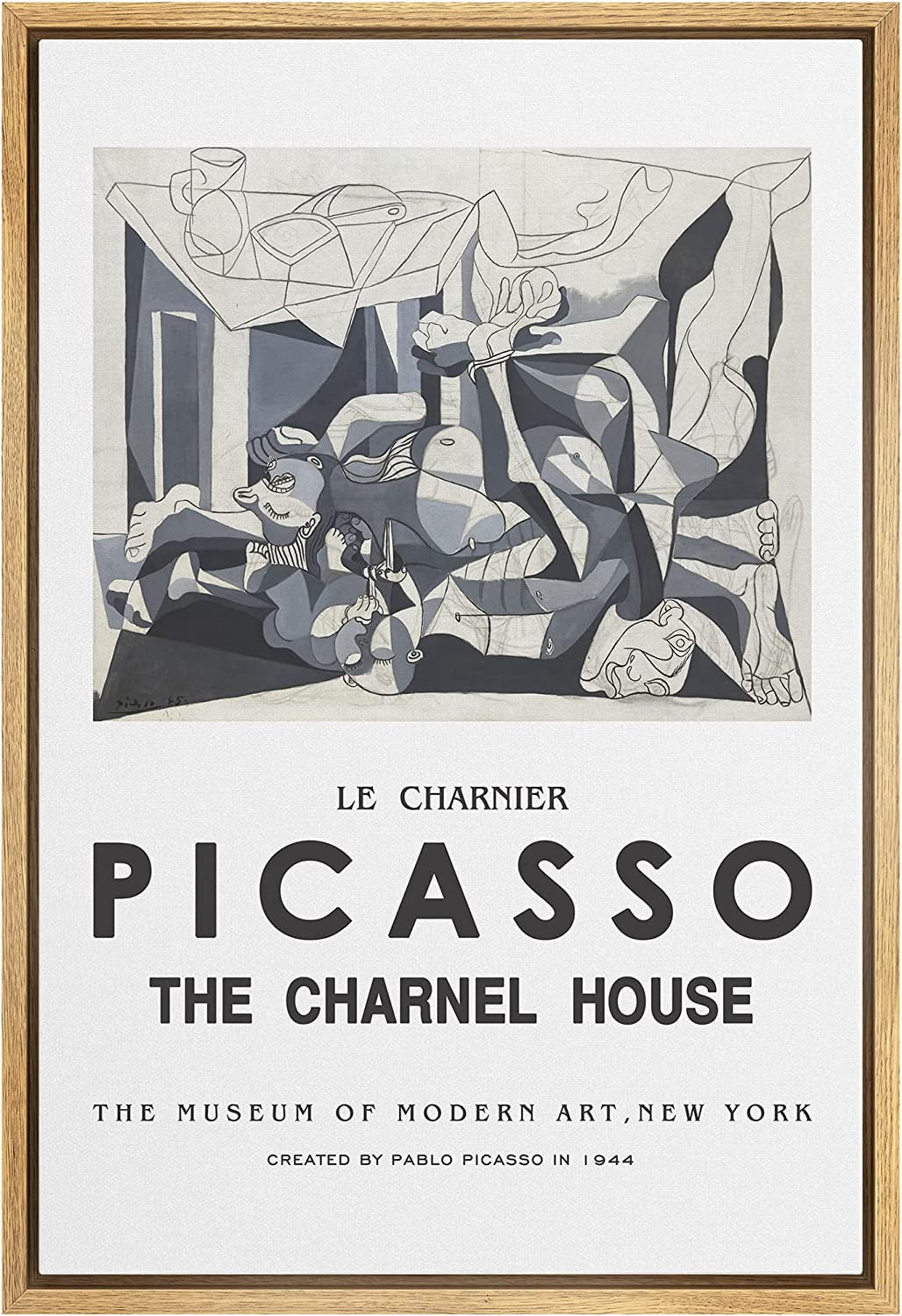 AEFER Unframed Canvas Print Wall Art The Charnel House by Pablo Picasso ...
