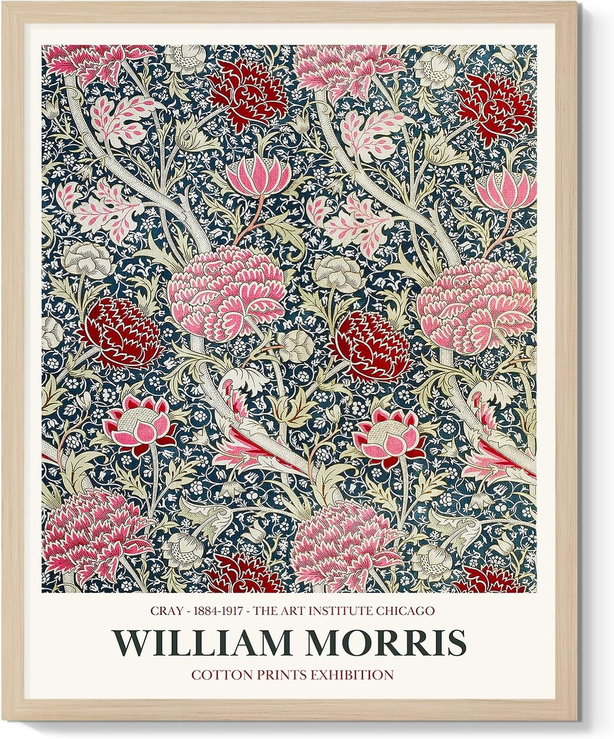 AEFER Unframed Canvas Print Wall Art William Morris Wall Decor Vintage ...