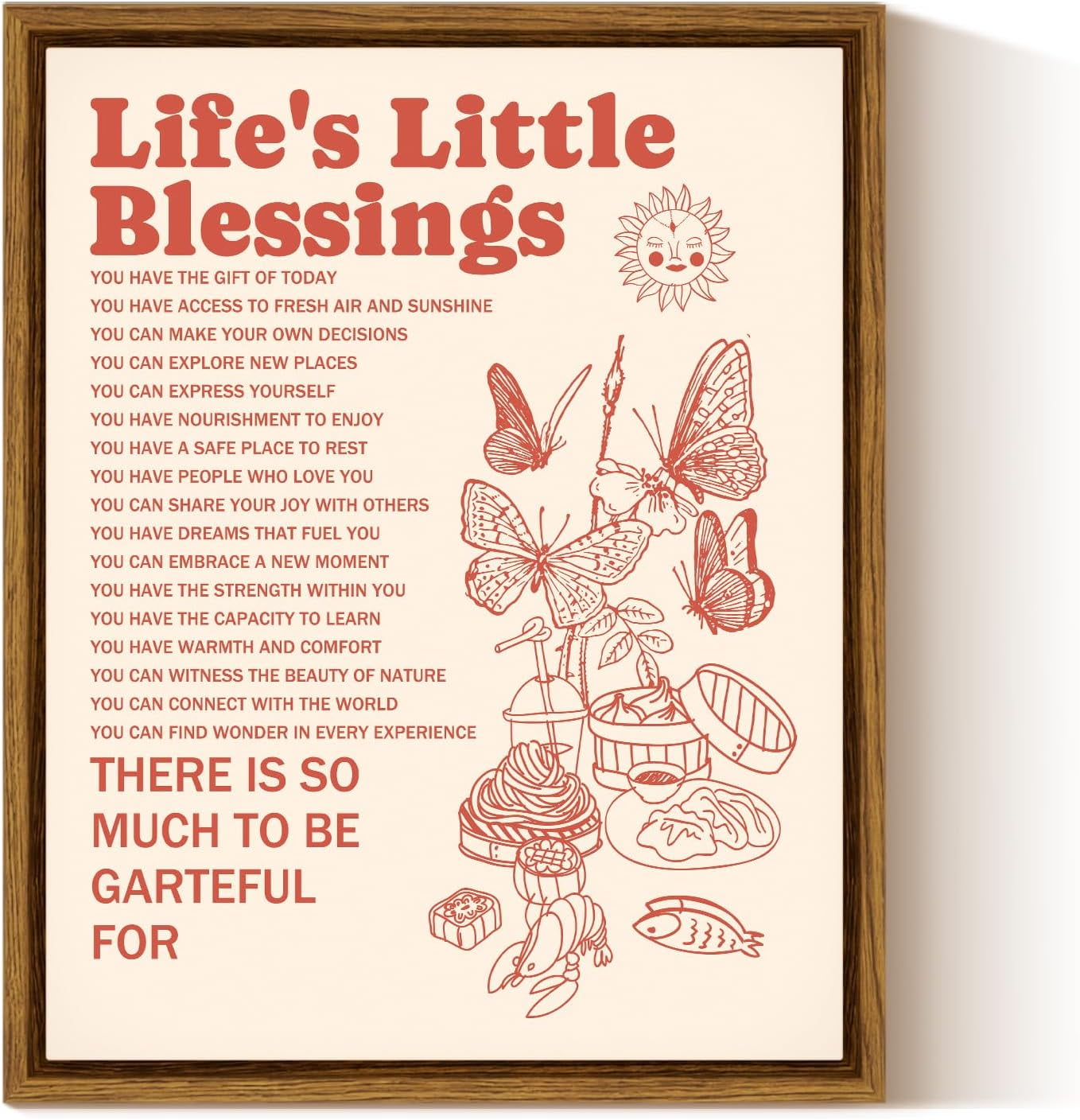 AEFER Unframed Canvas Wall Art Retro Poster Prints for Room Aesthetic ...