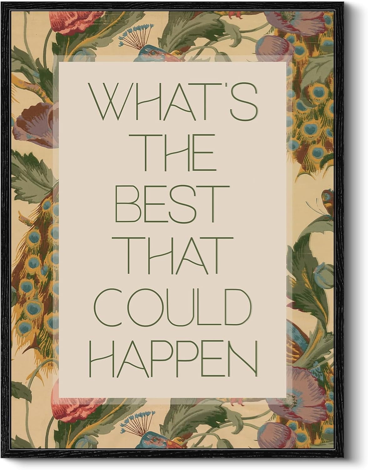 AEFER Uplifting Vintage 12"x16" Framed Motivational Quote Wall Art ...