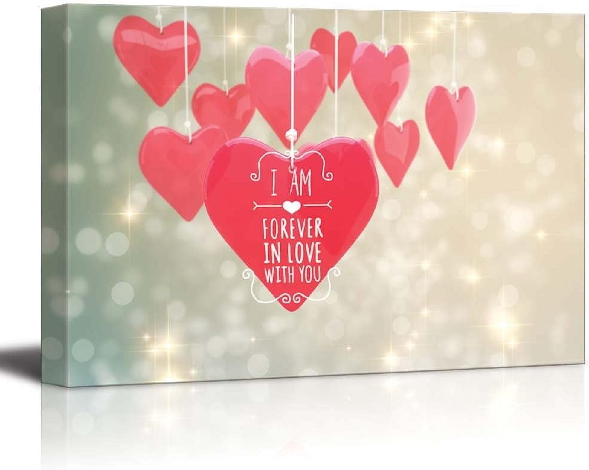 AEFER Valentines Message Against Light Design Shimmering on Silver ...