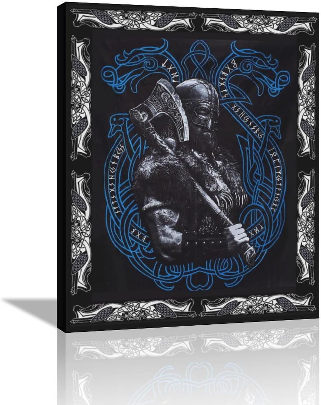 AEFER Viking Warrior Wall Art Viking Pictures Wall Decor Vikings ...