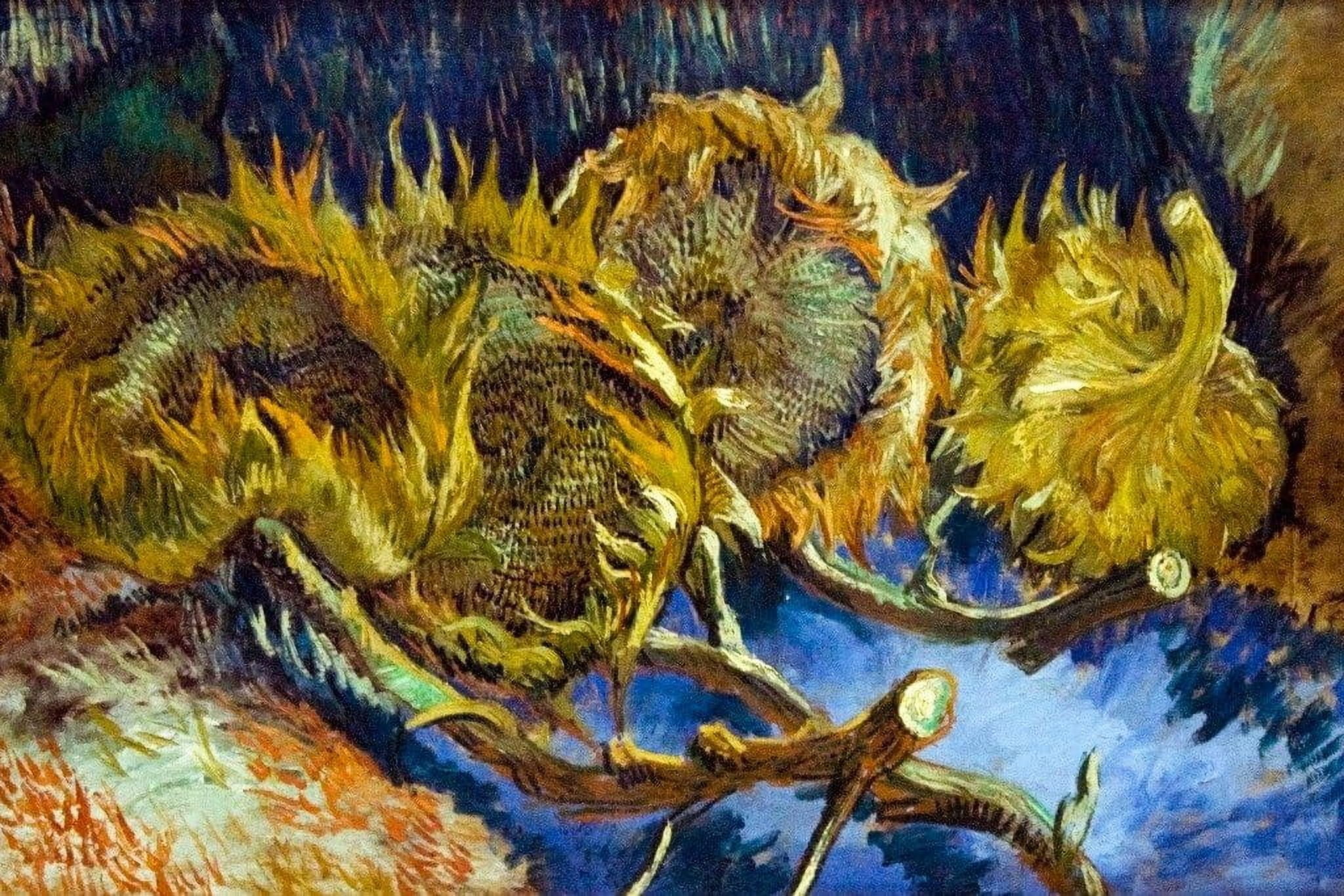 AEFER Vincent Van Gogh Four Sunflowers Gone to Seed Van Gogh Wall Art ...