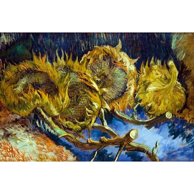 AEFER Vincent Van Gogh Four Sunflowers Gone to Seed Van Gogh Wall Art ...