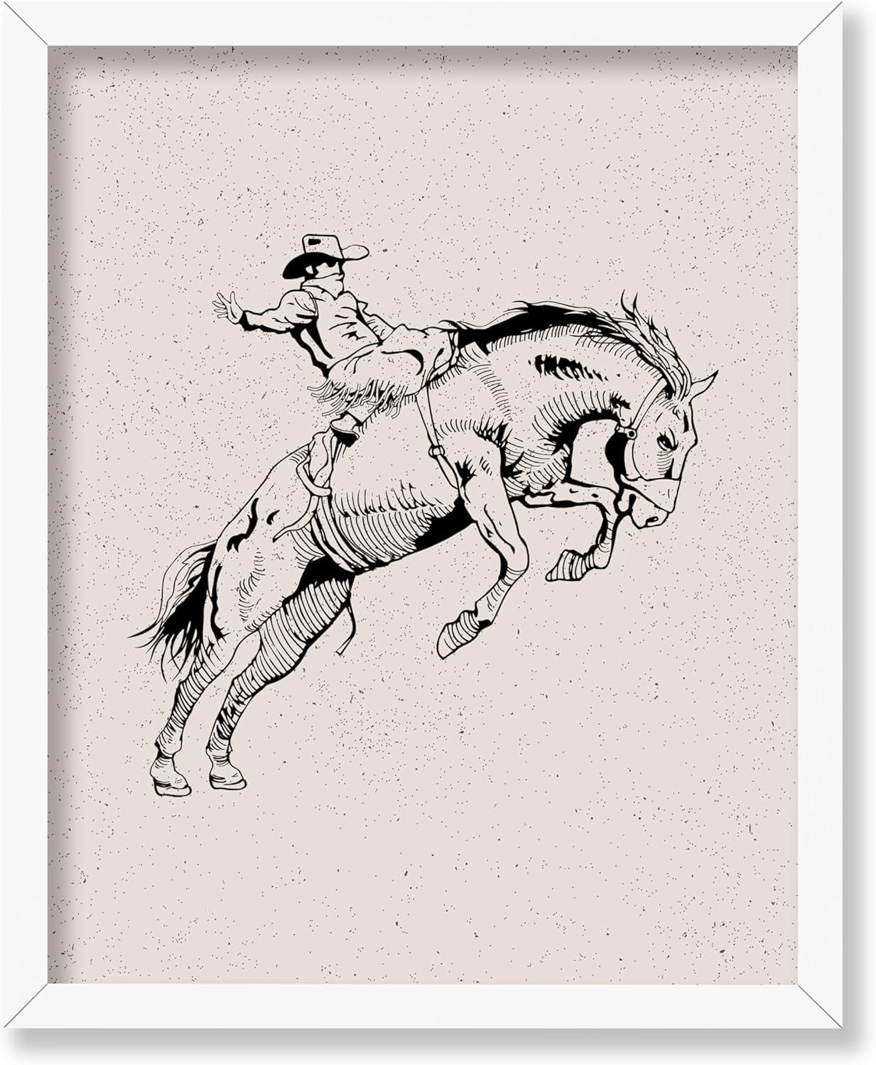 AEFER Vintage Advertising Poster Cowboy, Funky Wild West, Rodeo, Beer ...