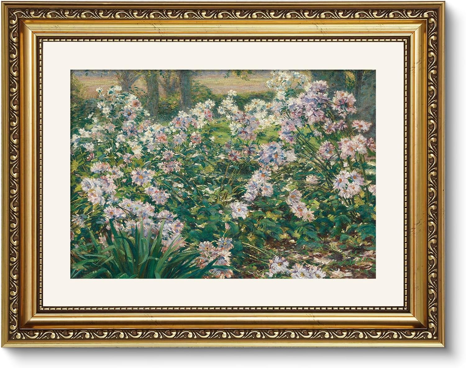 AEFER Vintage Gold Unframed Wall Art, 11x14 inch Nature Field ...
