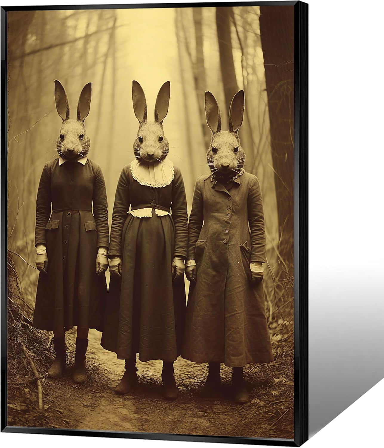 AEFER Vintage Halloween Wall Decor Rabbit Cult of the Occult Forest ...
