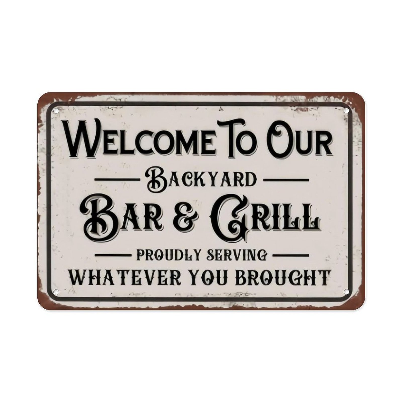 AEFER Vintage Metal Tin Sign Funny Sarcastic Party Wall Art Decor Signs ...