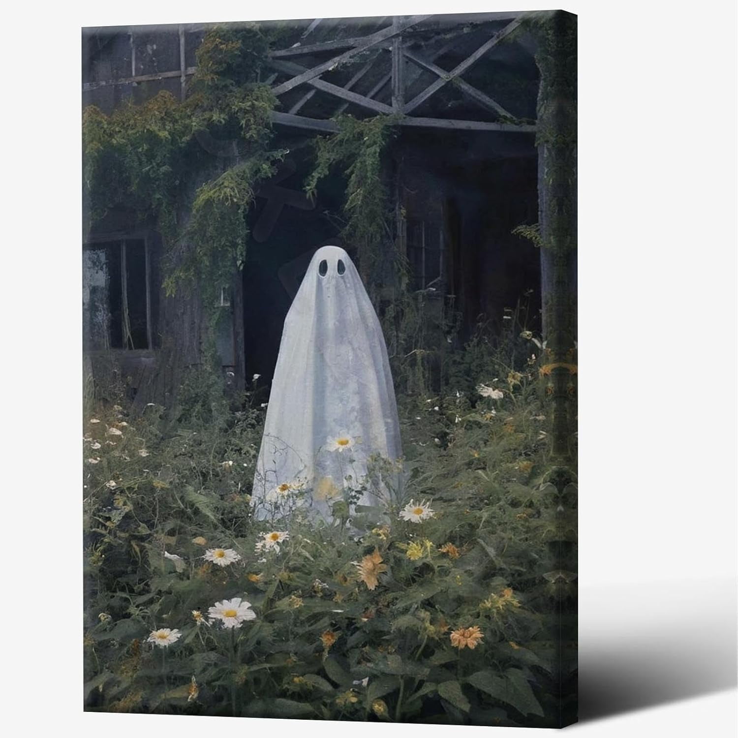 AEFER Vintage Wall Art Halloween Poster Gothic Ghost Dark Academia ...