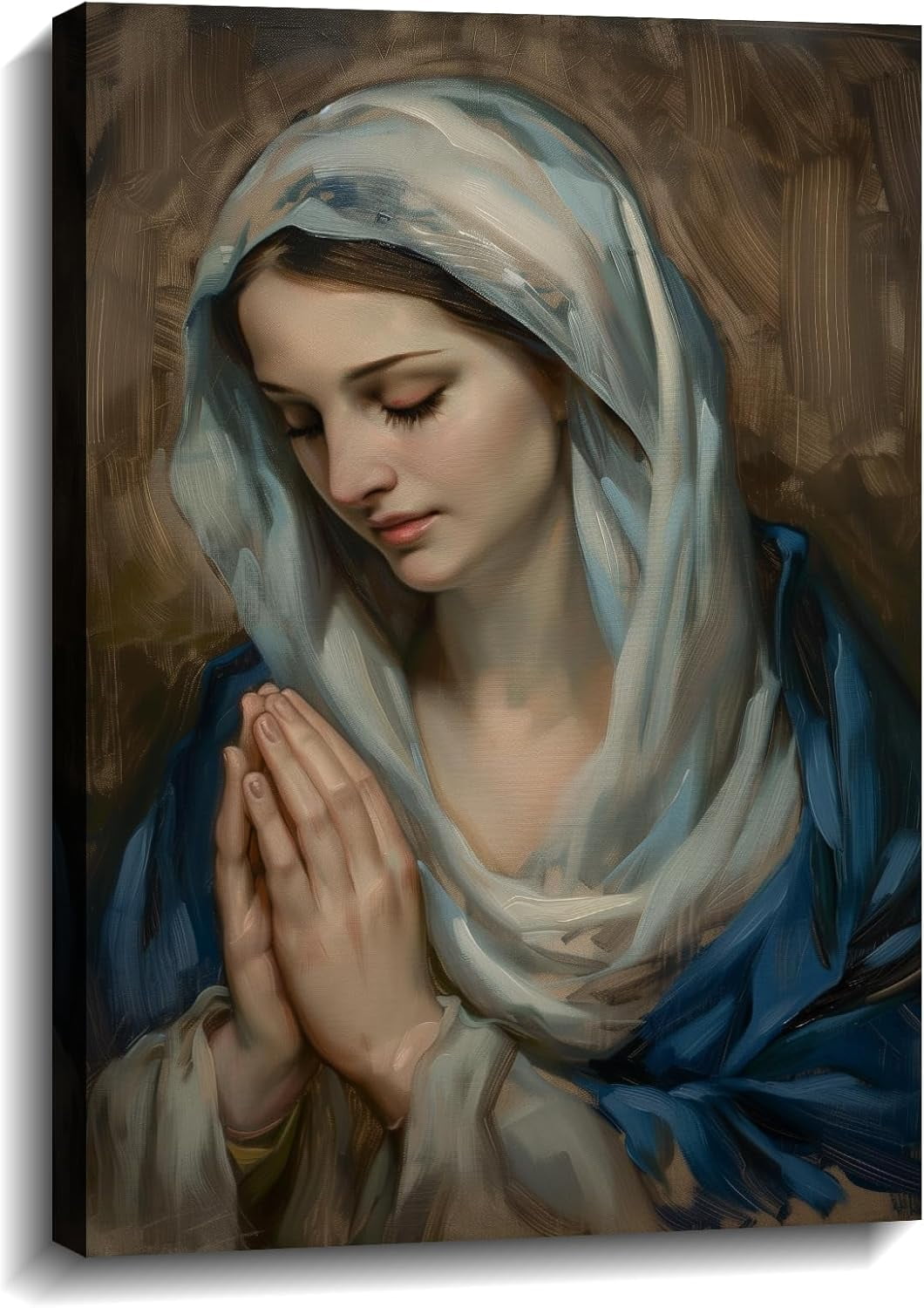 AEFER Virgin Mary Canvas Wall Art Religious Wall Decor Catholic ...