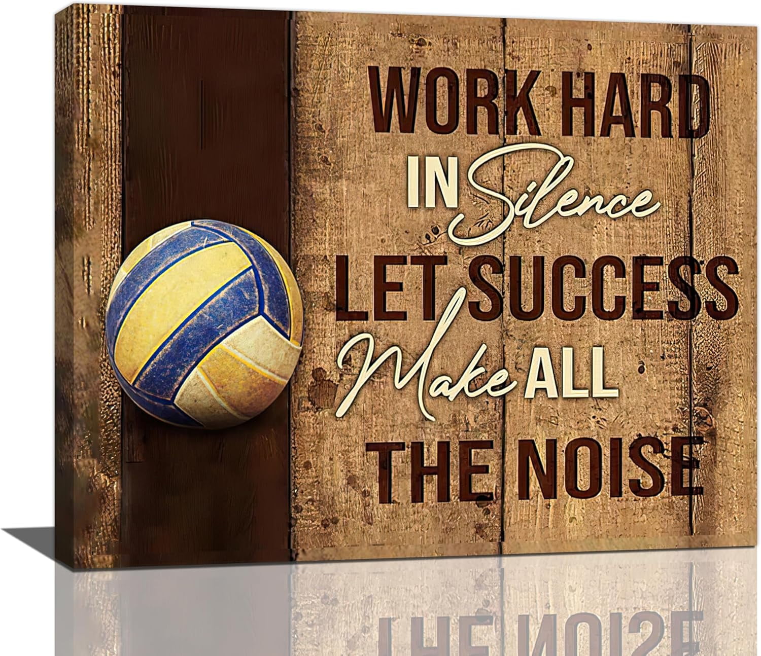 AEFER Volleyball Wall Art Excitation Sports Wall Decor Inspirational ...