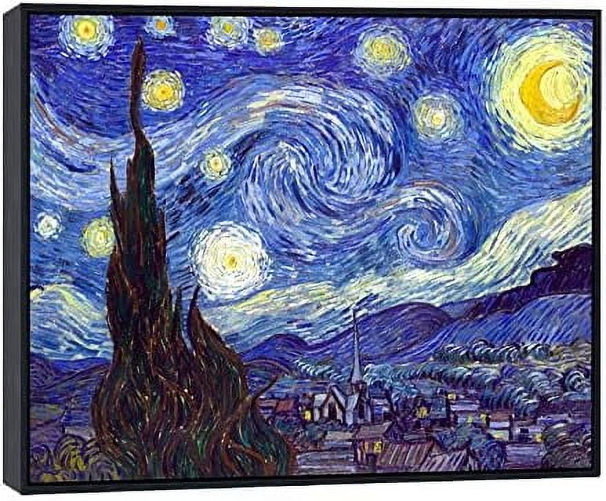 AEFER Wall Art Canvas Prints of Starry Night by Vincent Van Gogh ...