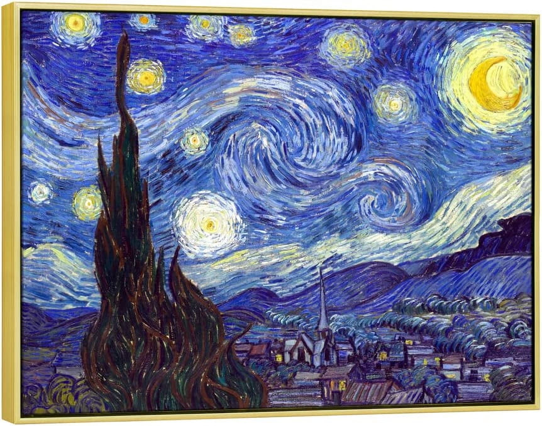 AEFER Wall Art Giclee Canvas Prints of Starry Night by Van Gogh ...
