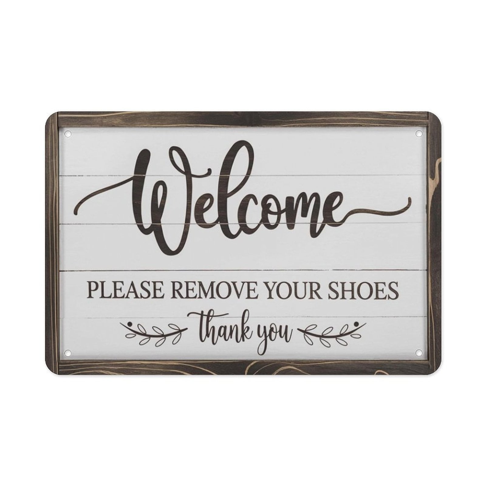 AEFER Welcome Metal Signs Please Remove Your Shoes Sign Please Take ...