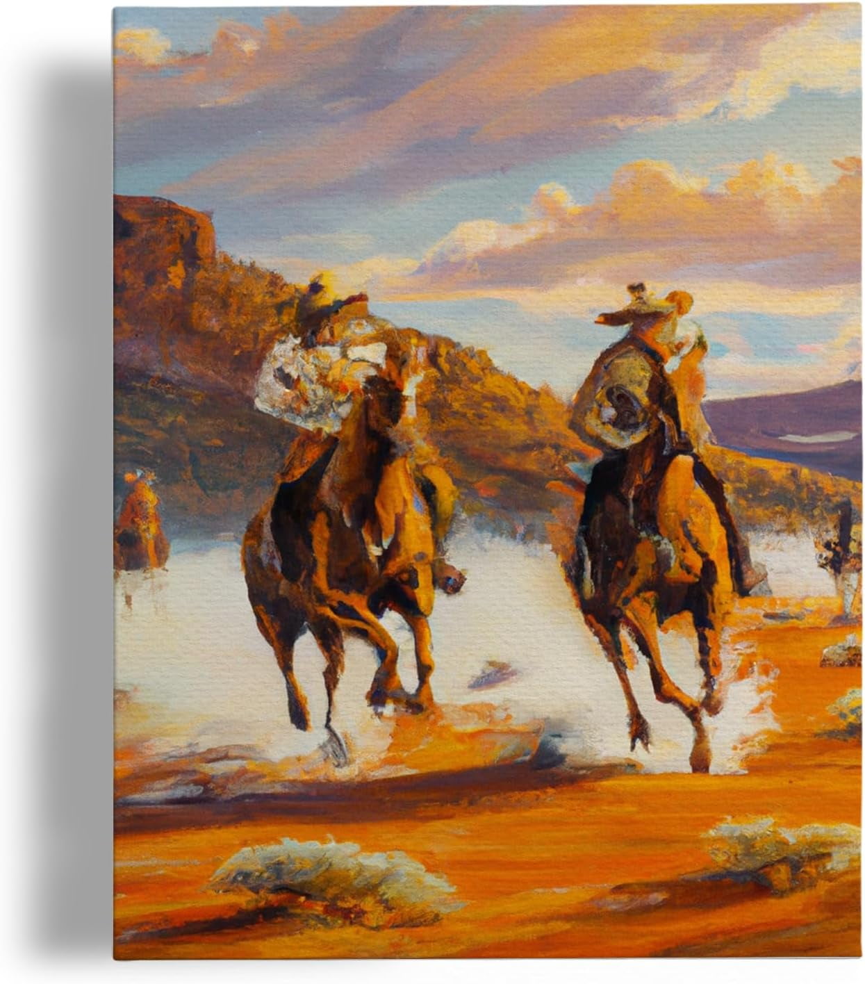 AEFER Western Canvas Wall Art,Western Wall Decor,Cowboy Wall Art ...
