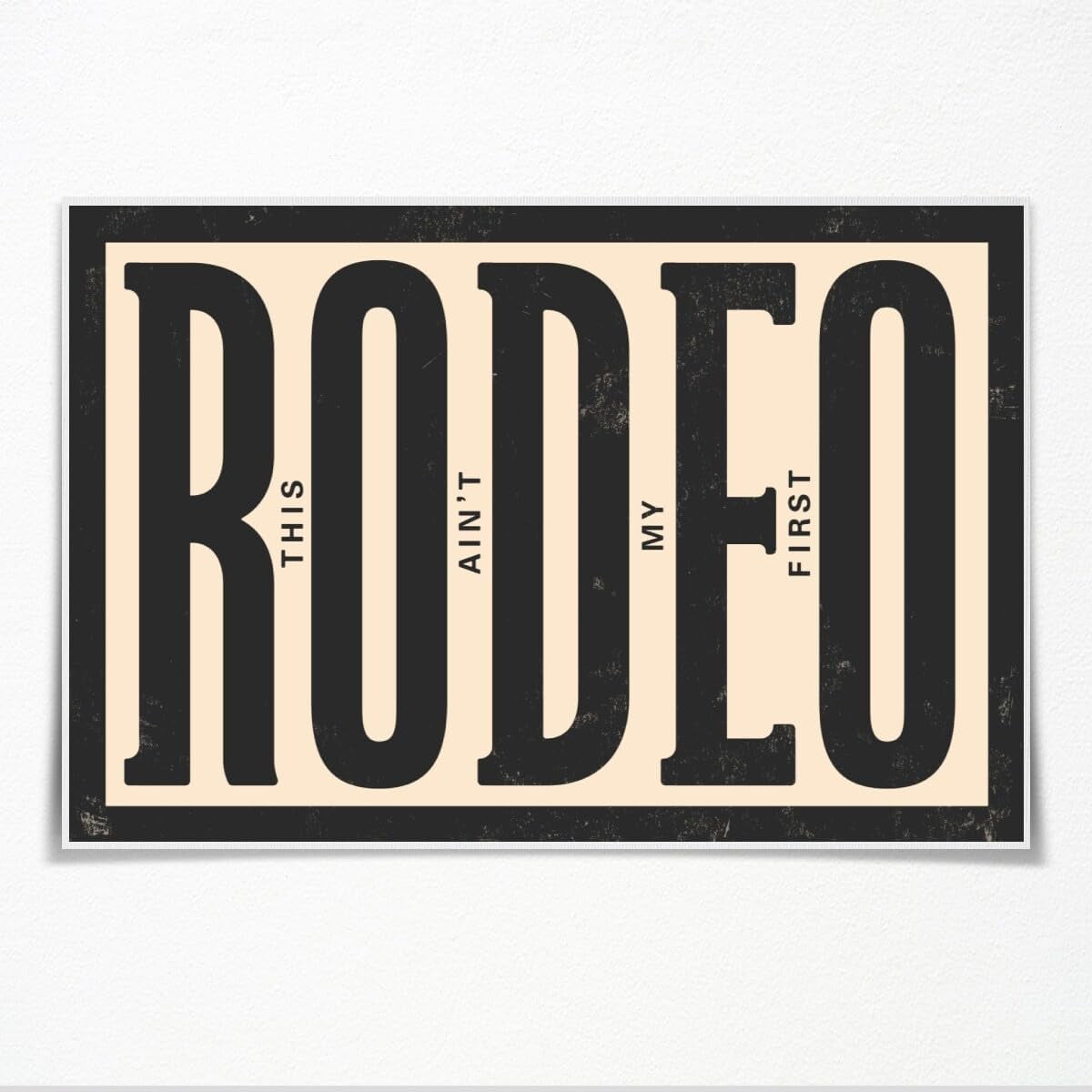 AEFER Western Rodeo Wall Art Vintage South Canvas Wall Decor This Ain't ...