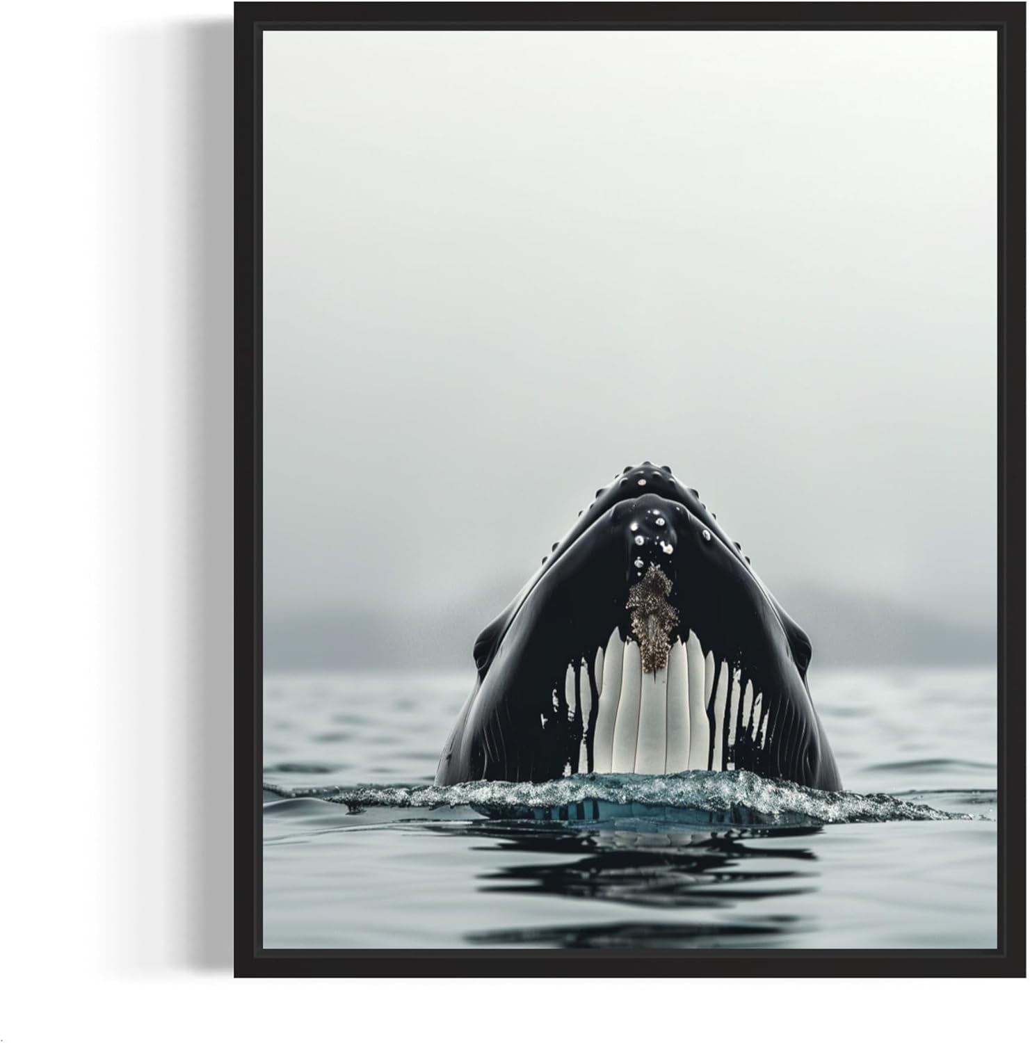 AEFER Whale Poster Art Print, Animal Portrait Wall Art Nature Decor ...