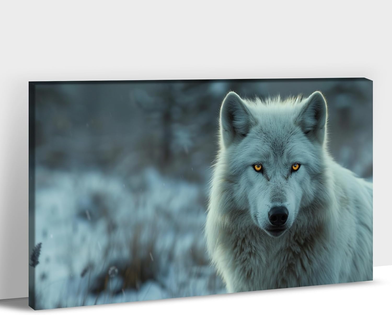 AEFER Wild Animal Wolf Canvas Wall Art, Wild Animal Wolf Portrait ...