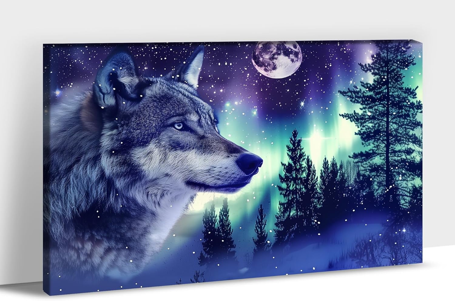 AEFER Wolf Poster - Wolf Wall Art for Bedroom, Wolf Pictures Wall Decor ...