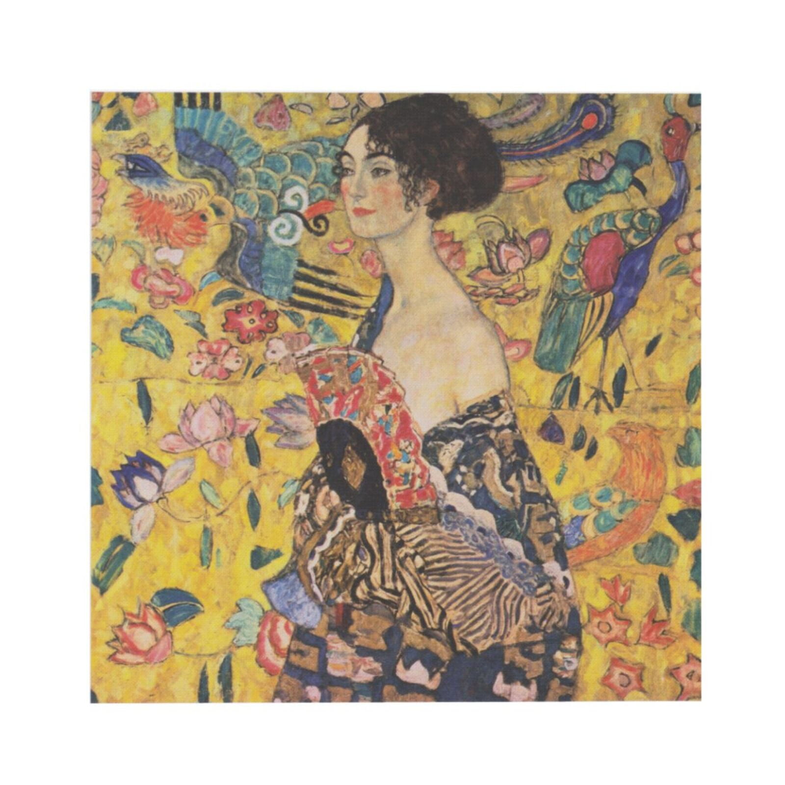 AEFER Woman with Fan by Gustav Klimt - Austrian Symbolist Painter ...