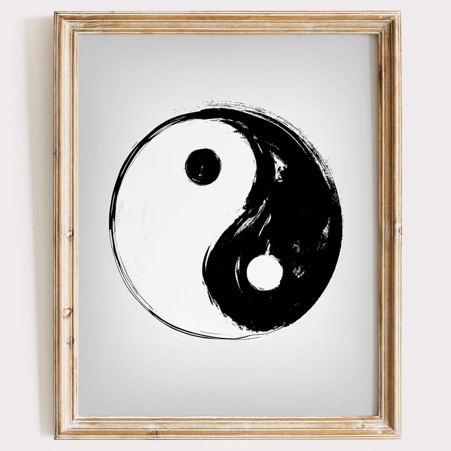 AEFER Yin Yang Wall Art Print - Unframed - 8x10 | Perfect for Enhancing ...