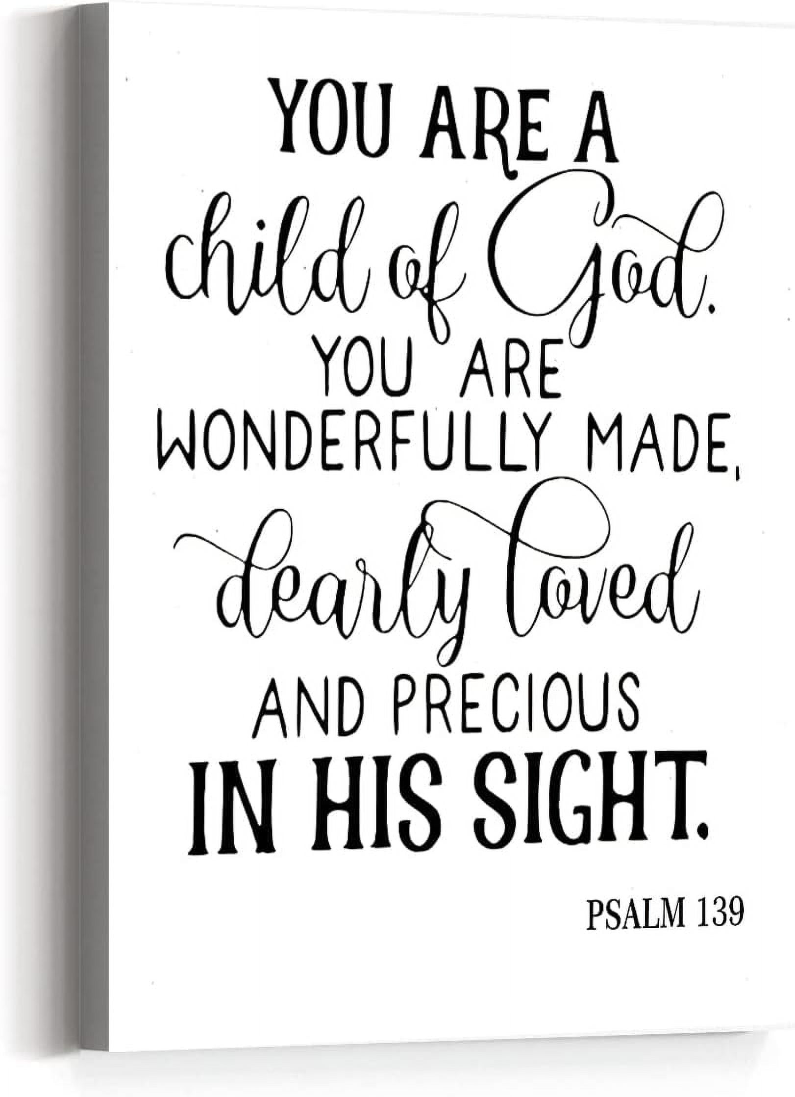 AEFER You Are a Child of God Wall Decor,Toddler Christian Wall Art ...