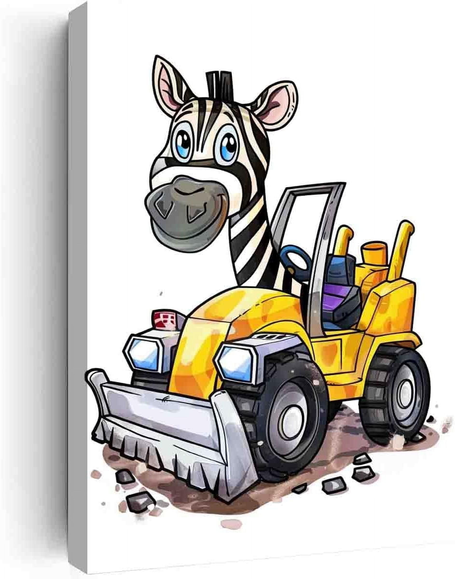 AEFER Zebrass nursery art print,baby jungle animal artwork,children's ...