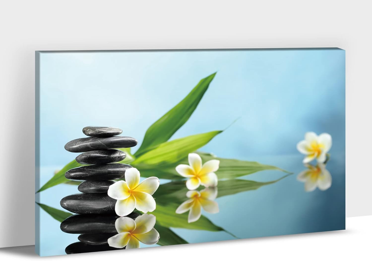 AEFER Zen Canvas Wall Art, Serentity Bathroom Wall Art, Zen Spa Stone ...