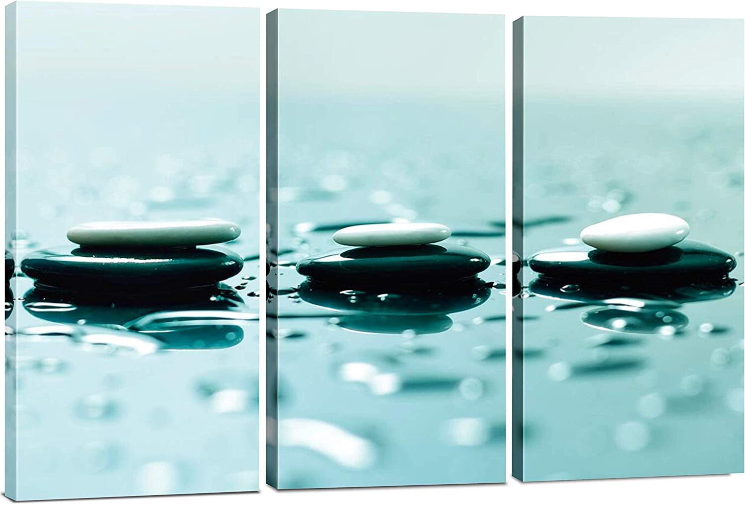 AEFER Zen Wall Art Stones Picture 16x24 - Zen Wall Decor Canvas Artwork ...