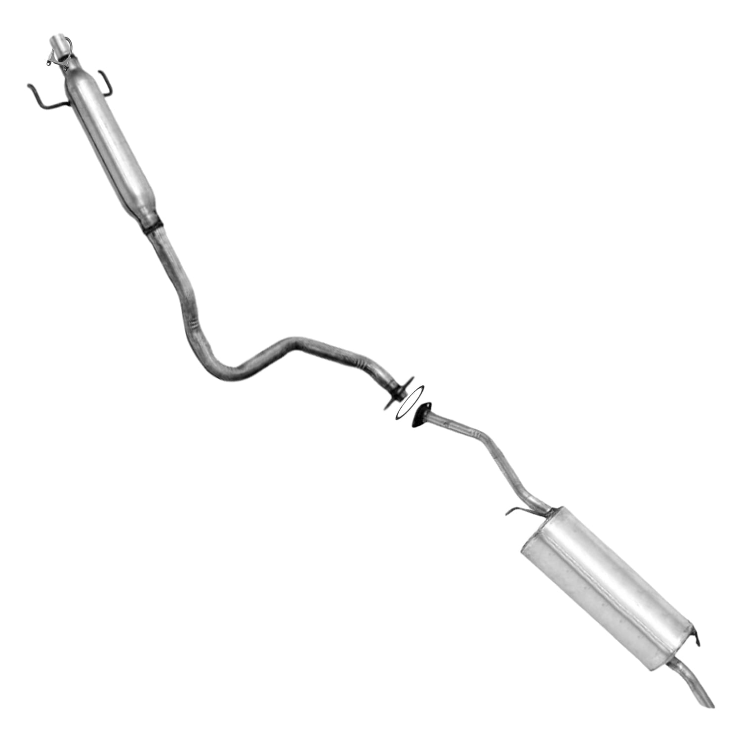 AEFLOX | Direct-Fit Resonator Pipe & Muffler Fits Toyota Prius 2004 ...