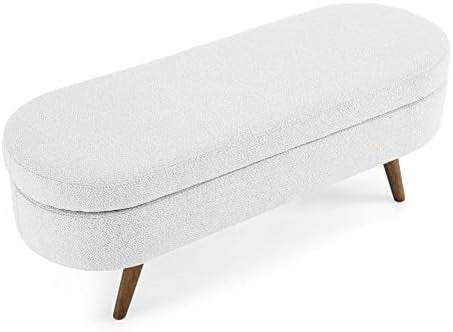 AEFRGHS 2PC Round Ottoman Coffee Table & Square Foot Stool Set Modern ...