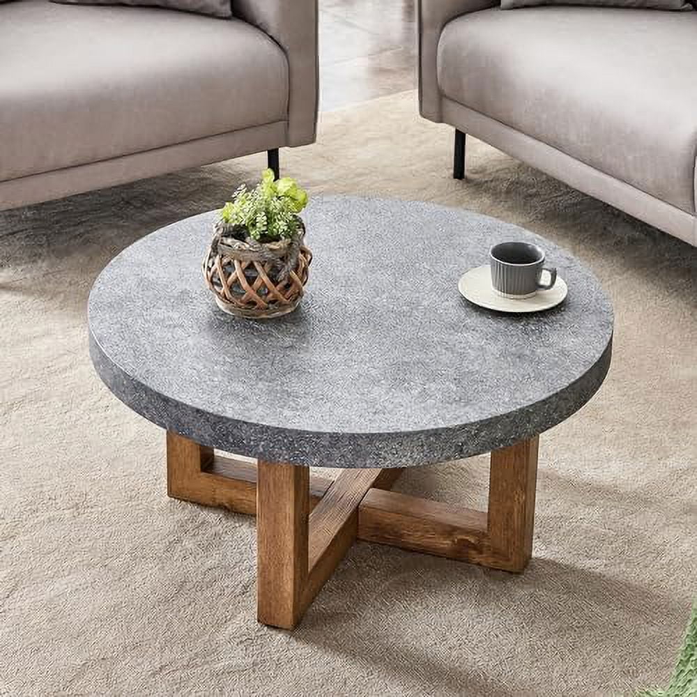 AEFRGHS Mid Century Modern Coffee Table with 41.3 Inch Rectangle Accent ...