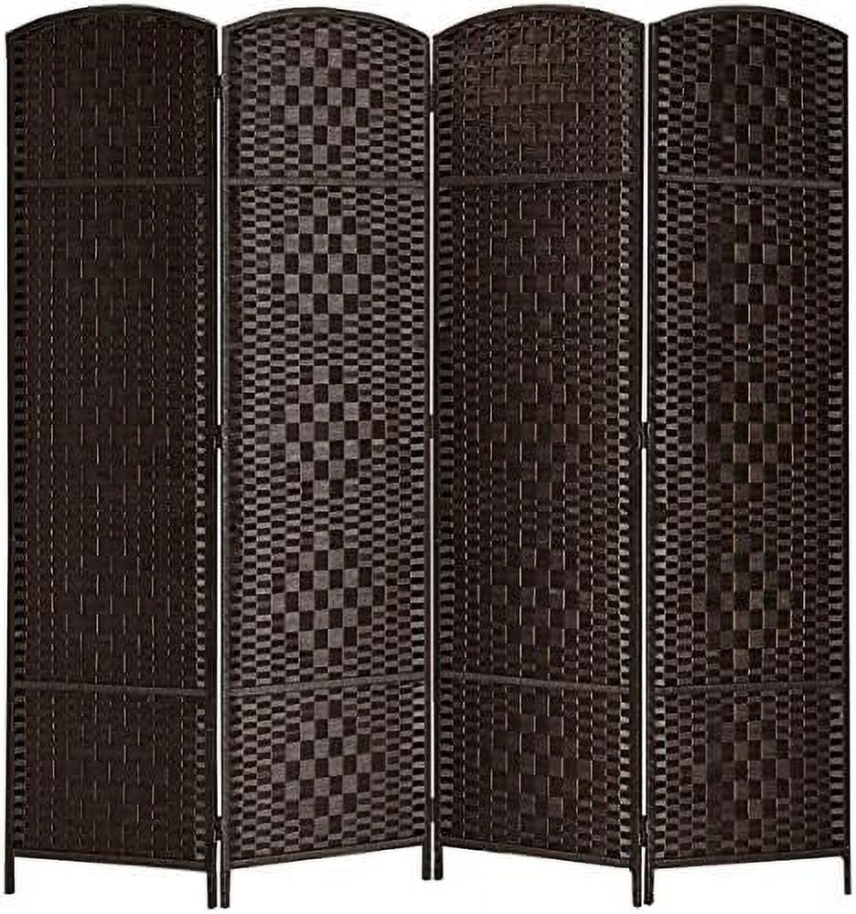 AEFRGHS RHF 6 Ft. Tall Extra Wide- Weave Fiber Room Divider 8 Panel ...