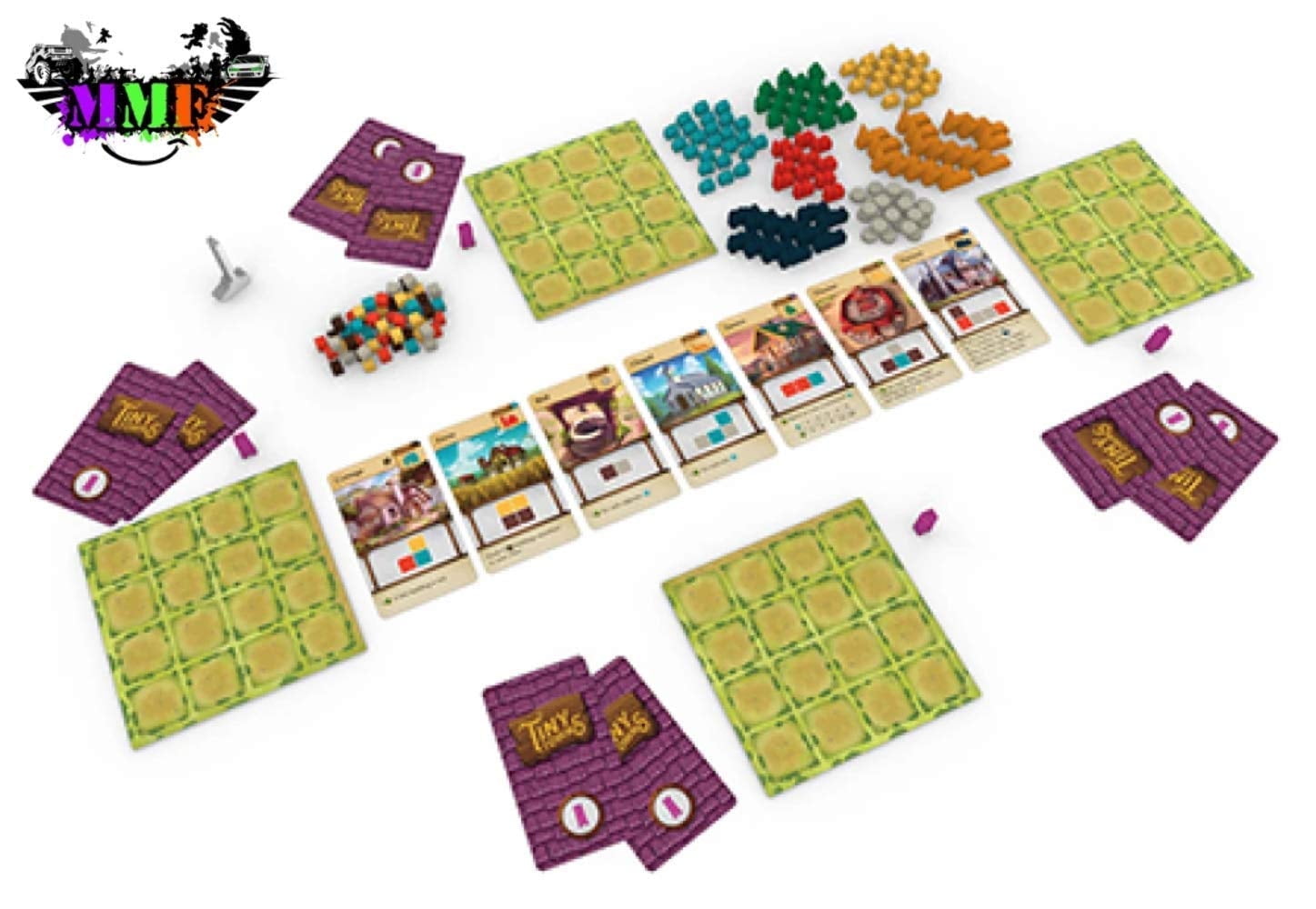 AEG Tiny Towns - Award-Winning Board Game, Base Set, Players, 45-60 min ...