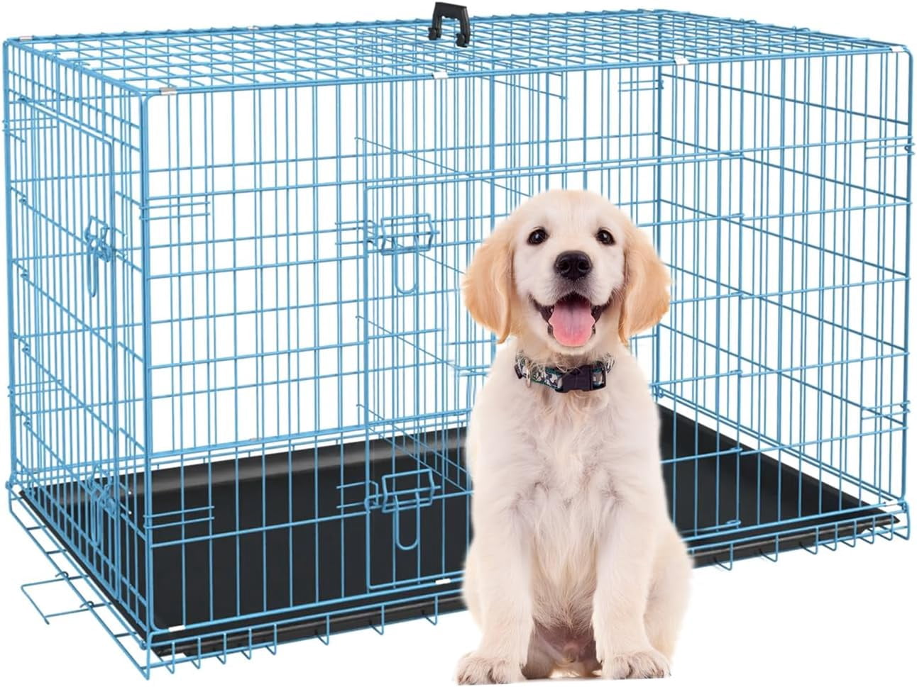 AEGFKD24 Inch Small Dog Crate, Heavy Duty Dog Crates for Small Dogs ...